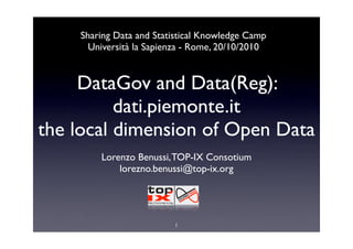 Data gov and data(reg) | PPT