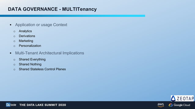Data governance datalakes_multitenancy | PPT