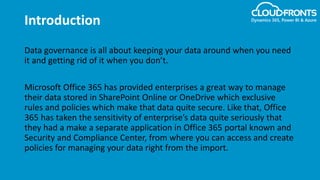 Data governance in Office 365 | PPT