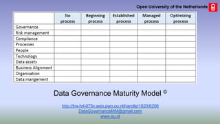 Data Governance Assessment - Jan Rutger Merkus MSc | PPT