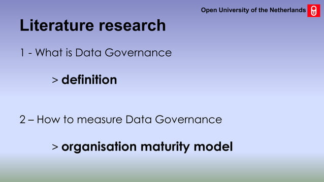 Data Governance Assessment - Jan Rutger Merkus MSc | PPT