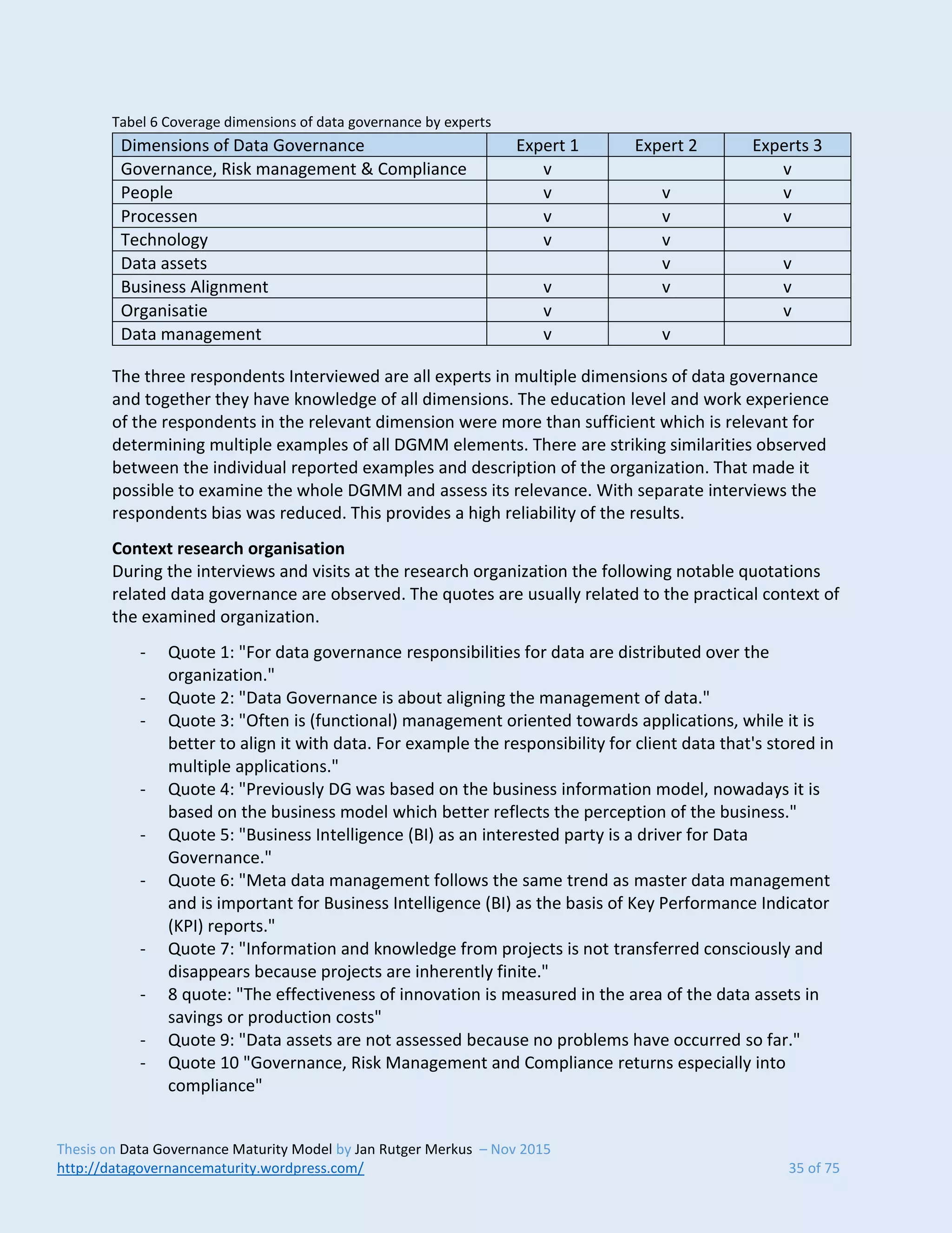 Data Governance Maturity Model Thesis | PDF | Databases | Computer ...