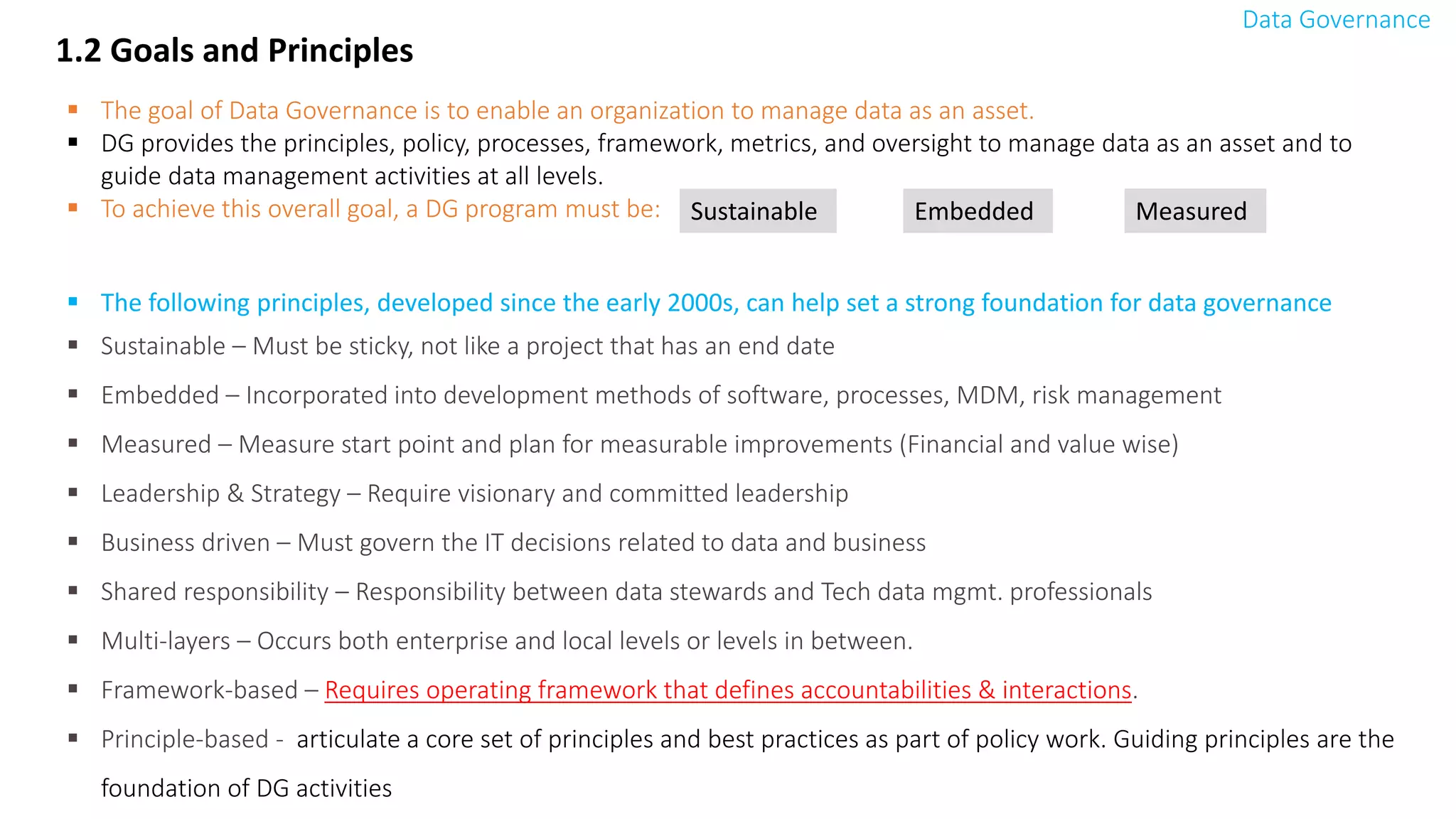 Data Governance_Notes.pptx | Databases | Computer Software and Applications
