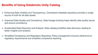 Data governance with Unity Catalog Presentation | PPTX