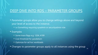 Running SQL Server on AWS | John McCormack | DataGrillen 2019 | PPT | Free Download