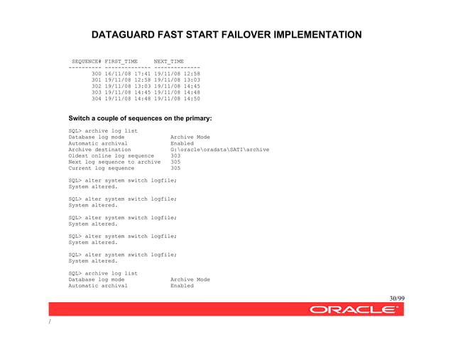 Dataguard fsfo-implementation | PPT