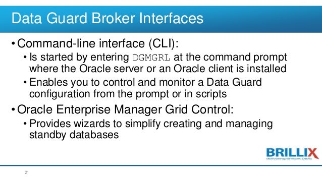 Introduction to Oracle Data Guard Broker Introduction to Oracle Data Guard Broker