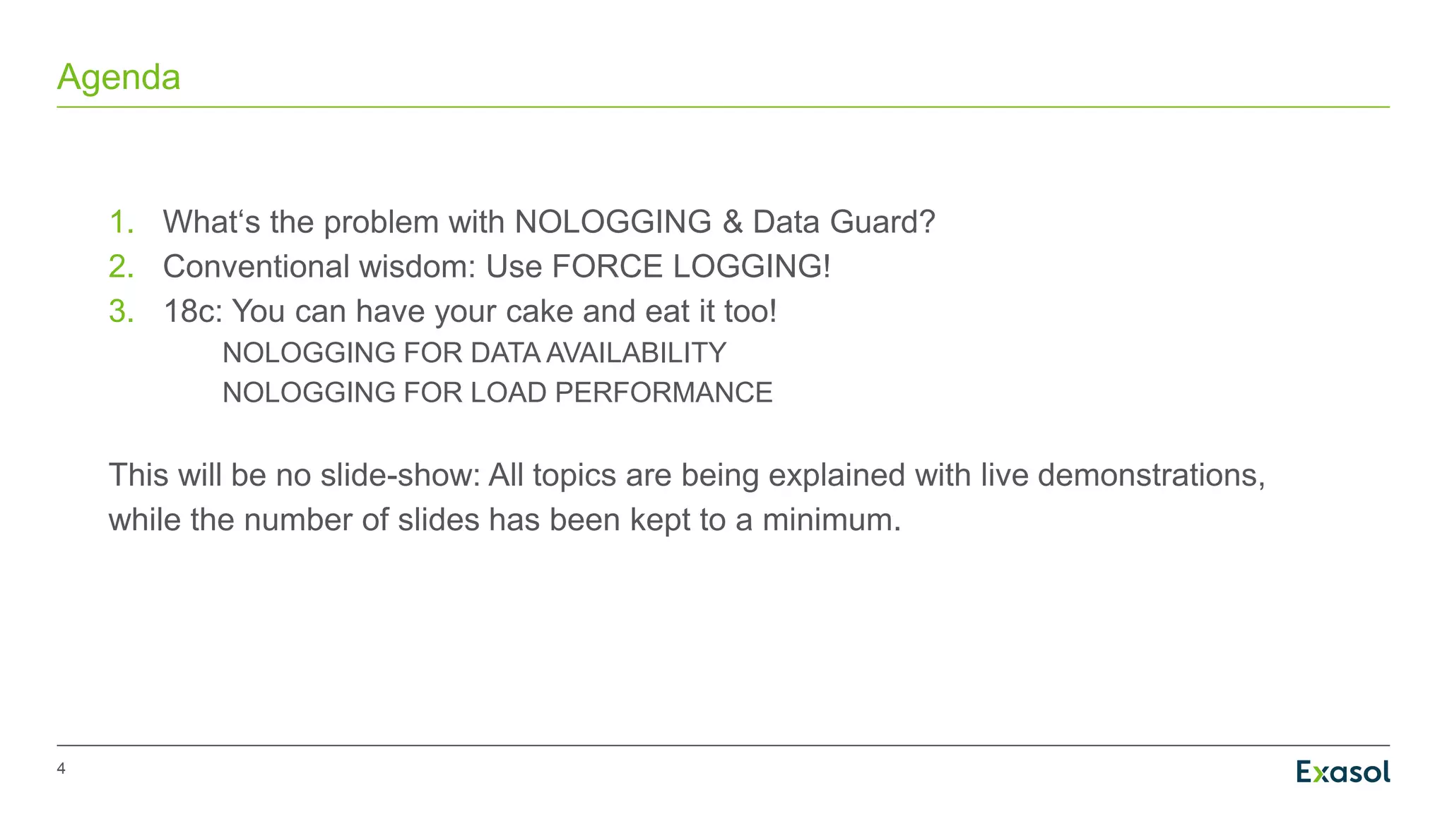 Data guard & nologging new features in 18c | PPTX
