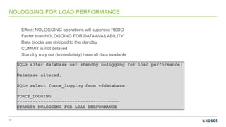 Data guard & nologging new features in 18c | PPTX