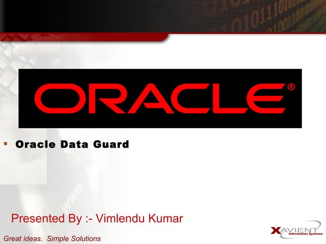 Dataguard presentation | PPT