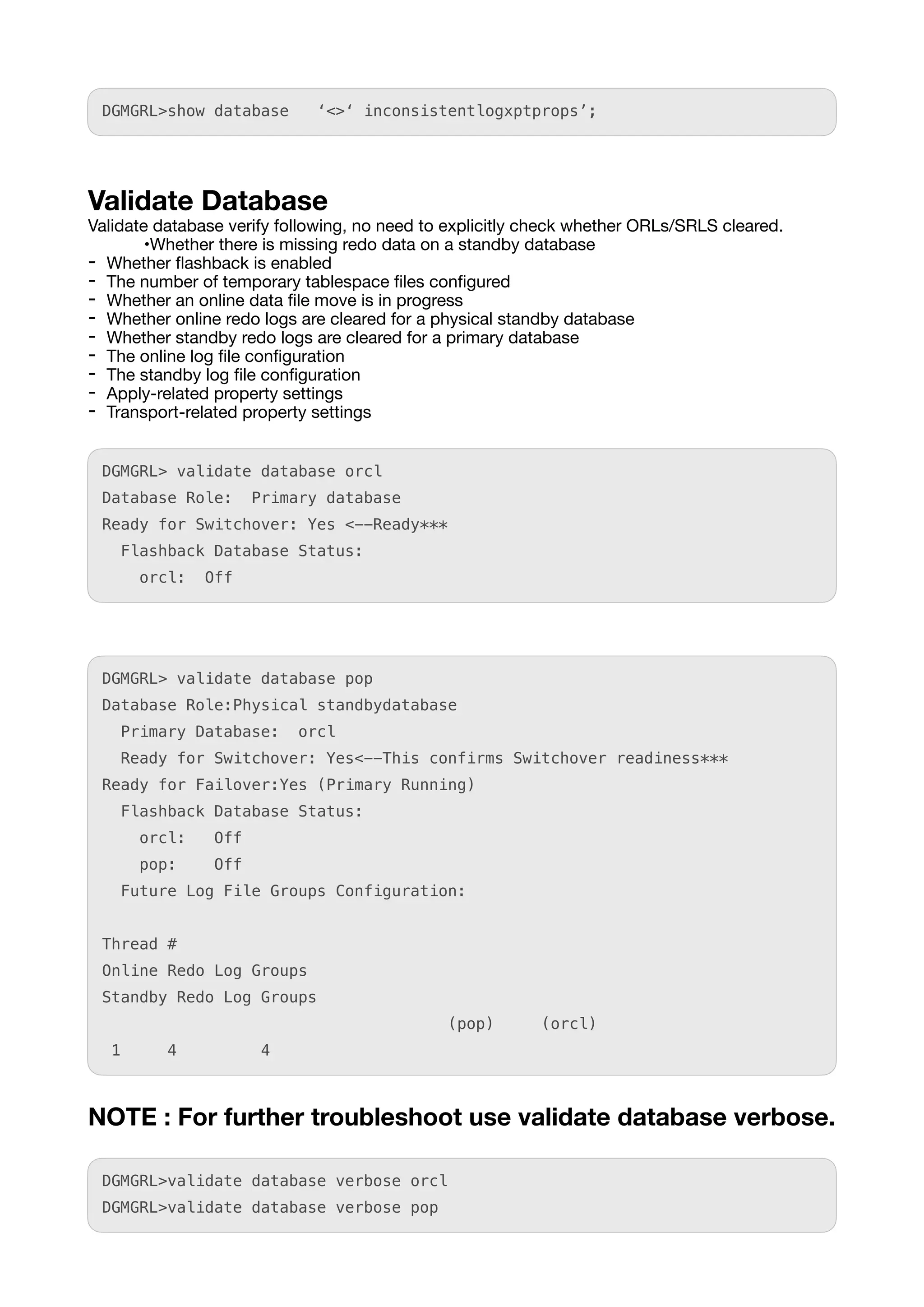 Dataguard Switchover Best Practices Using Dgmgrl Dataguard Broker Command Line Pdf