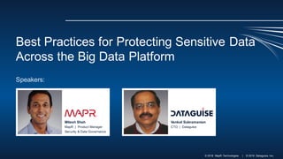 Best Practices for Protecting Sensitive Data Across the Big Data ...