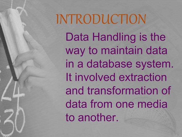 Data handling | PPTX