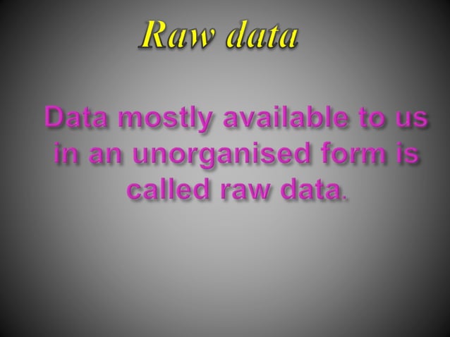 Data handling ppt for class 7th | PPTX
