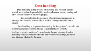 Data handling | PPTX