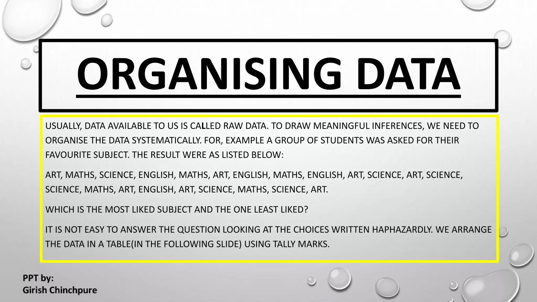 Data handling | PPTX