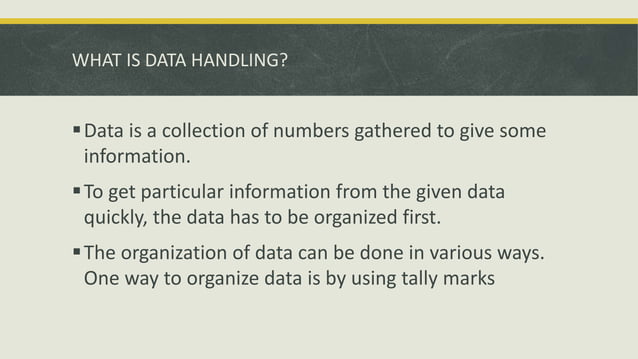 Data handling ncert class 6 | PPTX