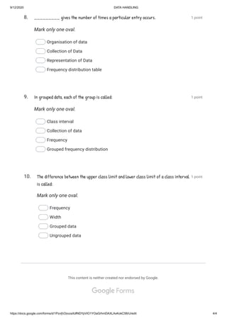 Data handling - WORKSHEET | PDF | Television | Entertainment