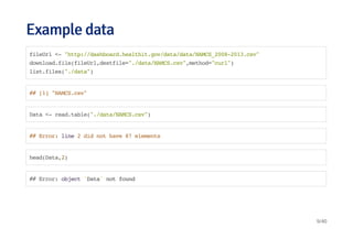Data handling in r | PDF | Programming Languages | Computing