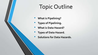 Data Hazard and Solution for Data Hazard | PPTX