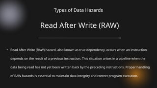 Data Hazards Computer Architecture and processor | PPT