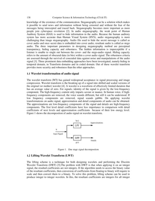DATA HIDING IN AUDIO SIGNALS USING WAVELET TRANSFORM WITH ENHANCED SECURITY | PDF | Digital ...