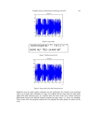 DATA HIDING IN AUDIO SIGNALS USING WAVELET TRANSFORM WITH ENHANCED SECURITY | PDF | Digital ...