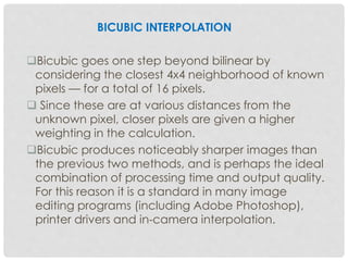 Data hiding using image interpolation | PPTX