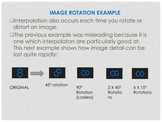 Data hiding using image interpolation | PPTX