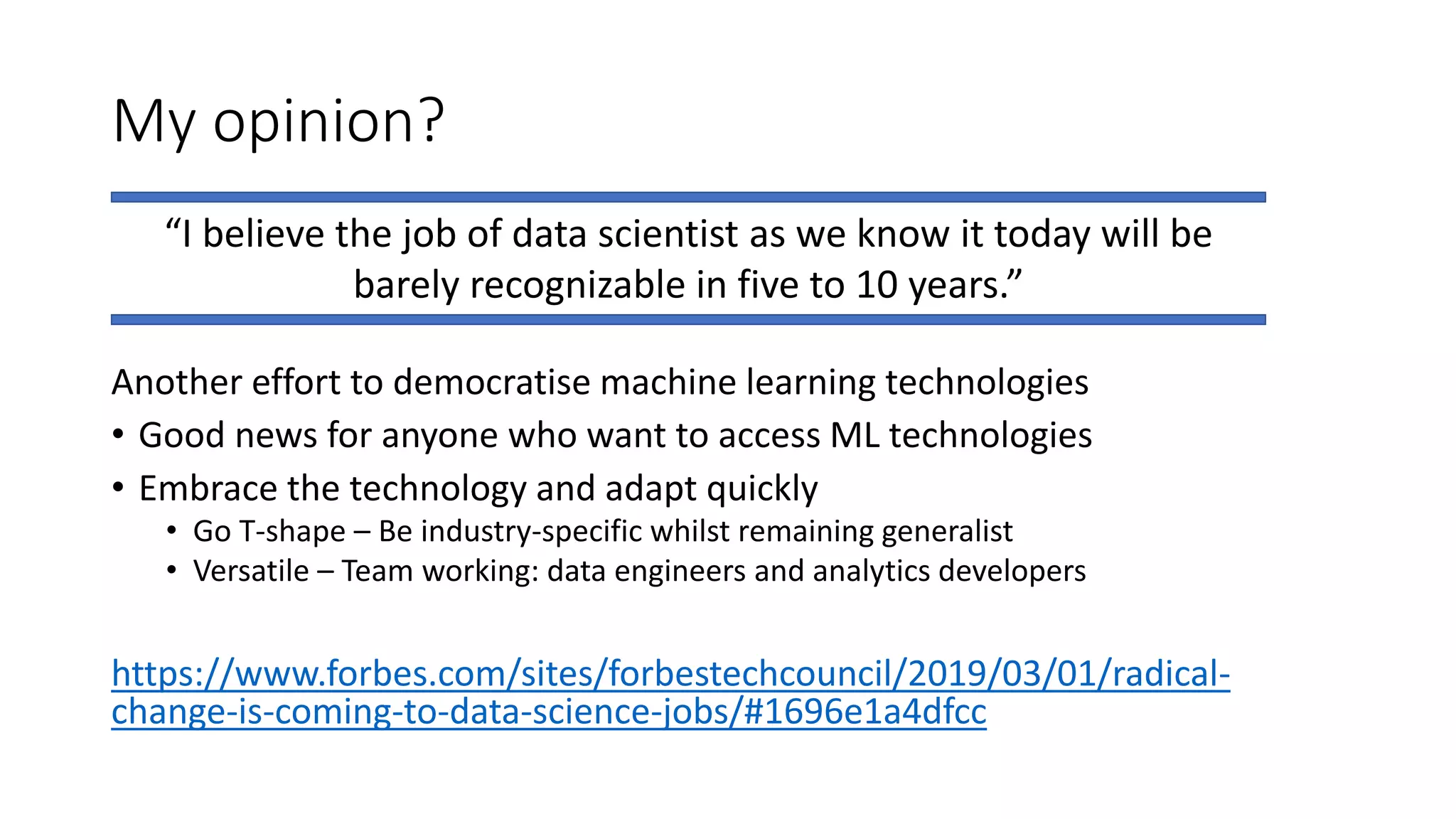 Dataiku data science studio | PPTX