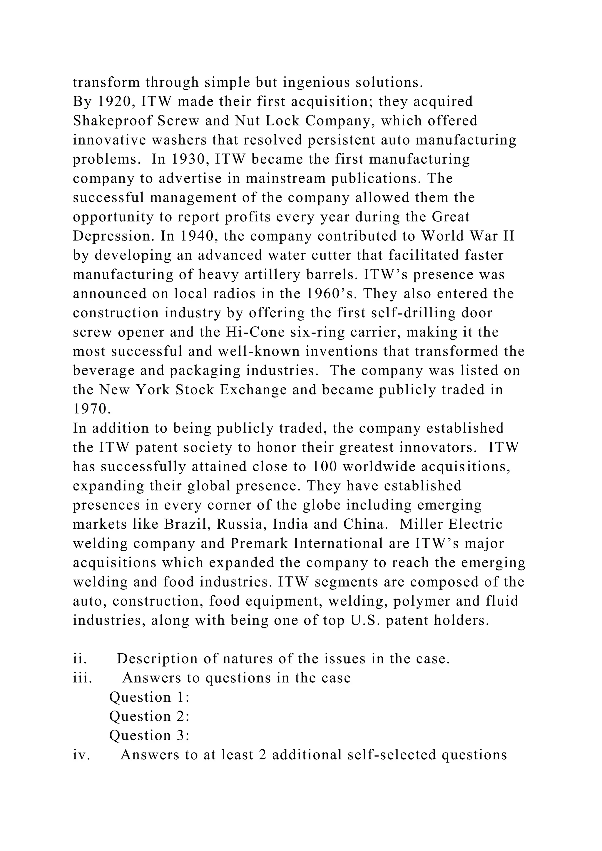DataIllinois Tool WorksConsolidated Statement of Income($ in milli.docx