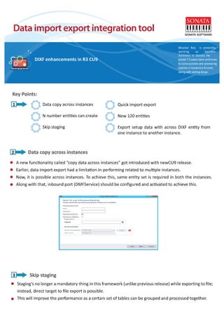 Data import export integration tool | PDF