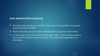 Data and types in business analytics process | PPT