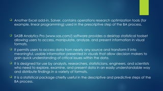 Data and types in business analytics process | PPT