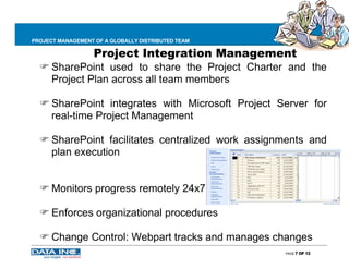 Project Management of a Globally Distributed Team - Tools and ...