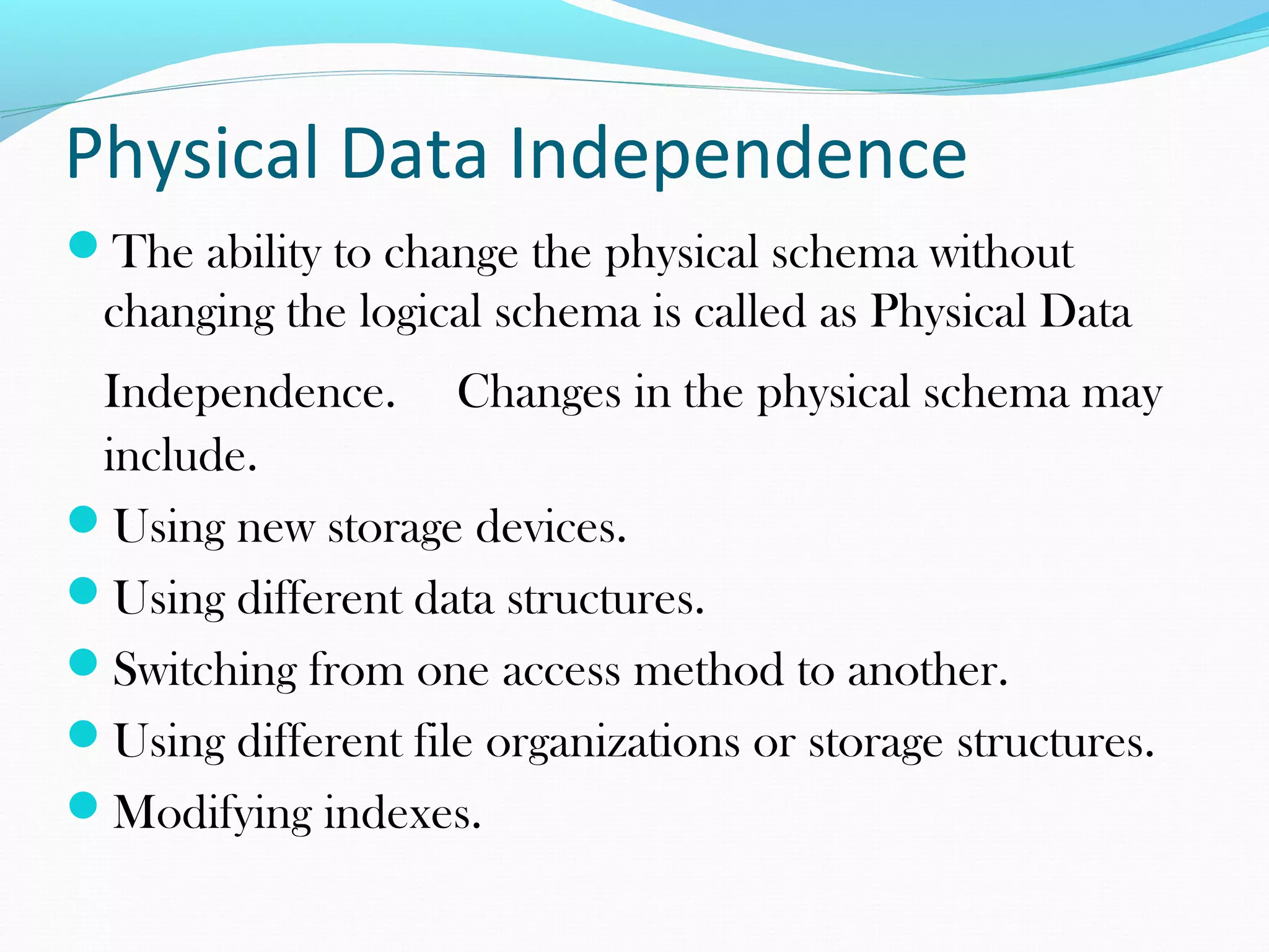 Data independence | PPT