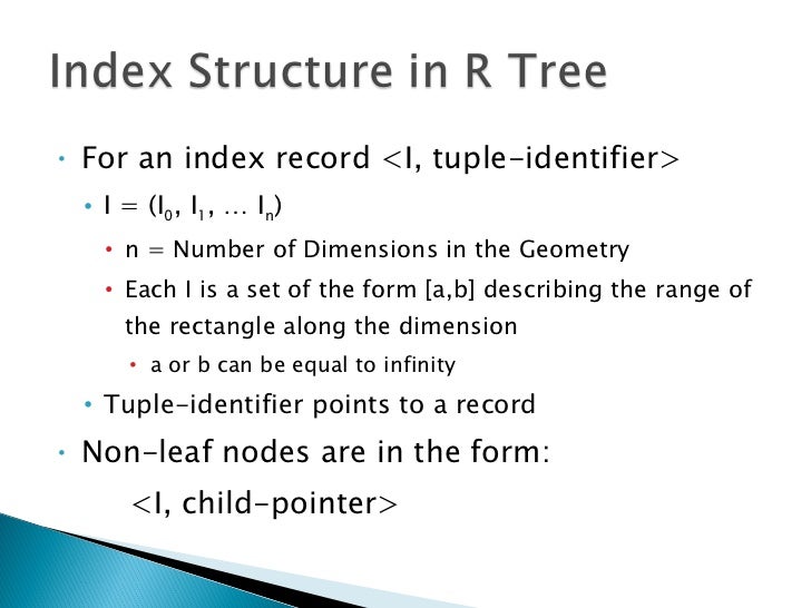 Indexing Data Structure Indexing Data Structure