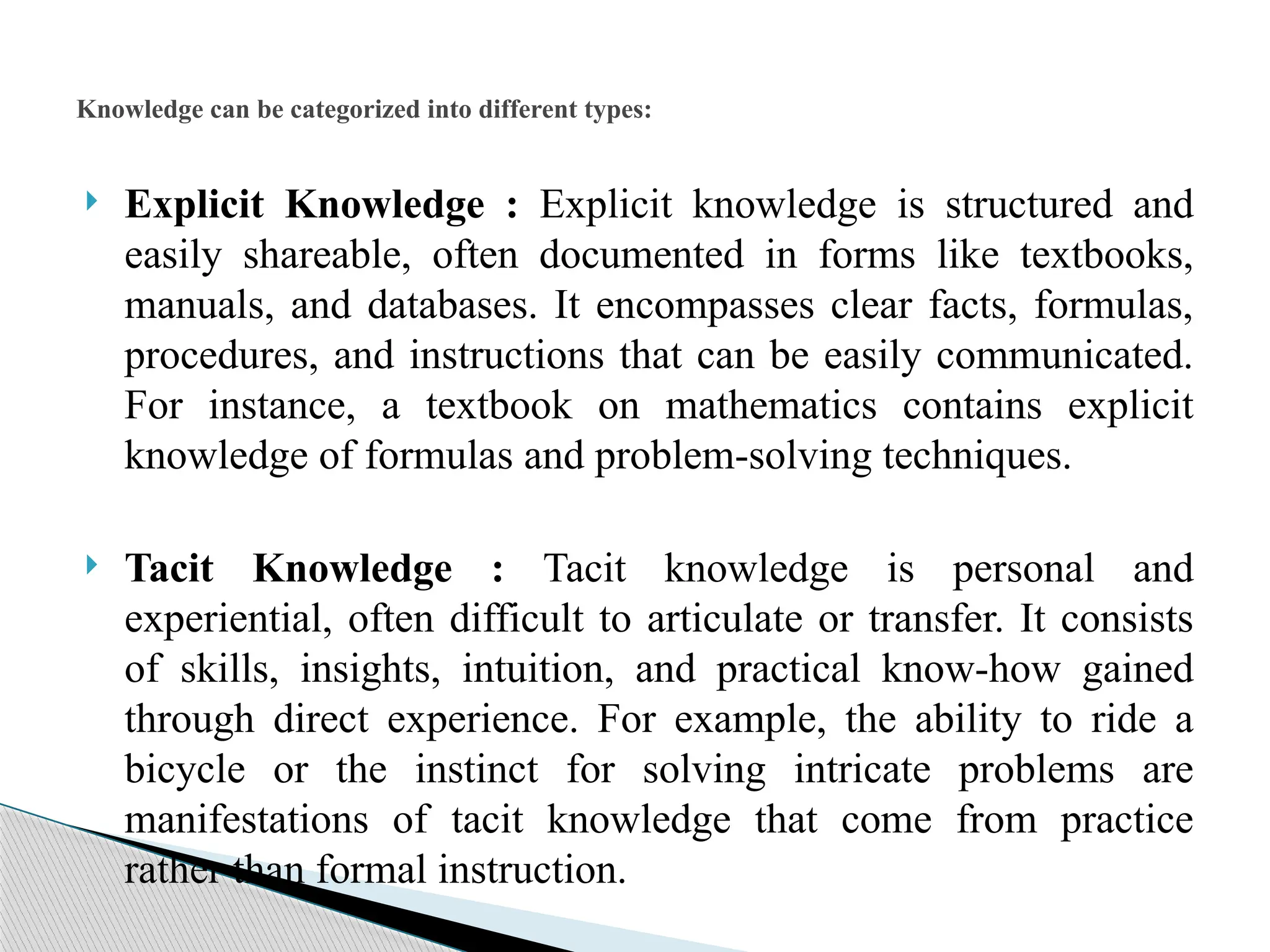 Conceptual Difference Between Data information and knowledge.pptx | Science