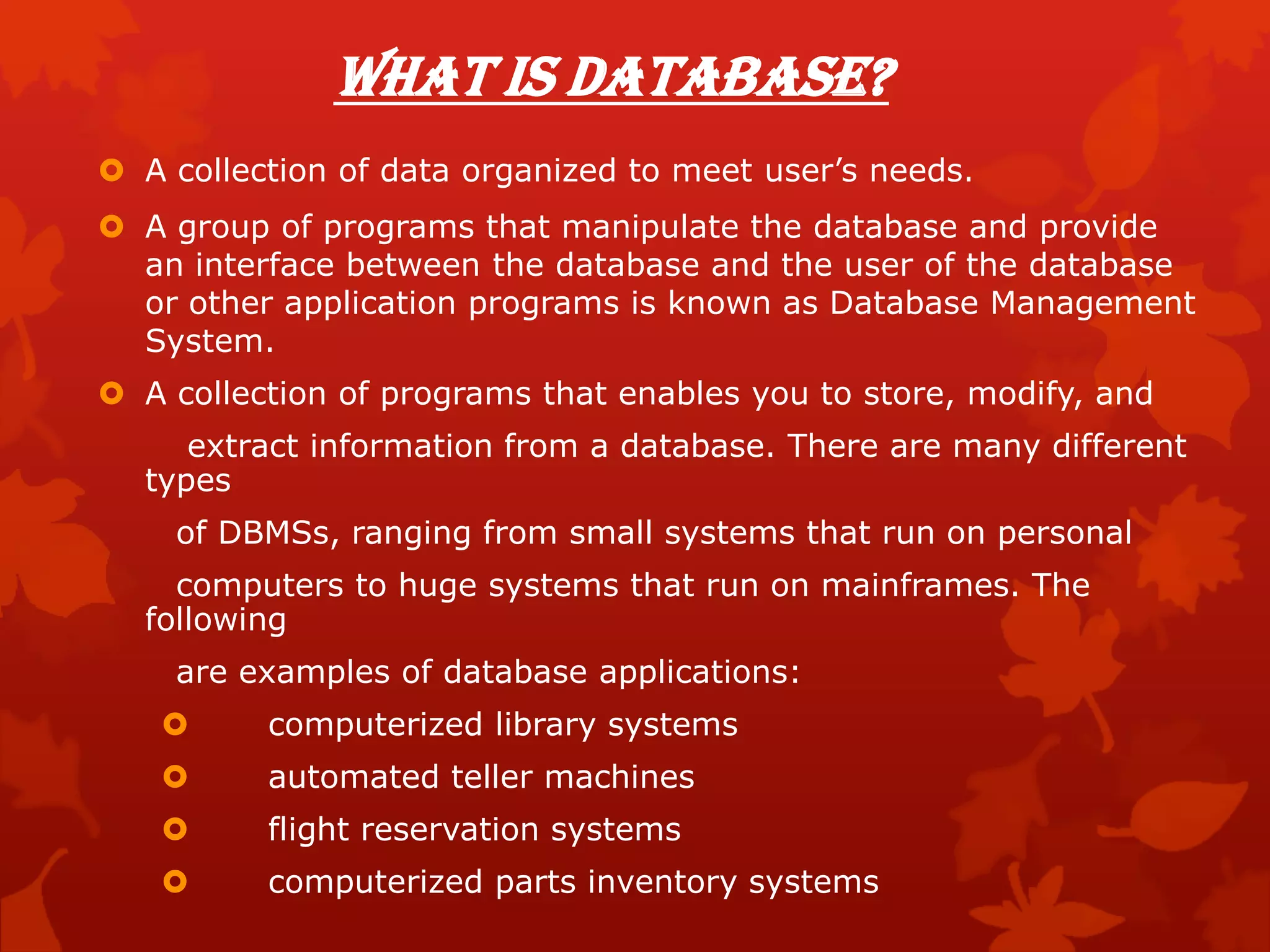 Data,information and database | PPT