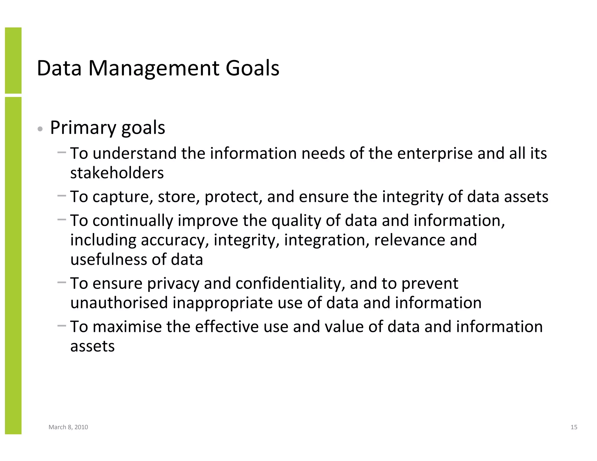Data, Information And Knowledge Management Framework And The Data ...
