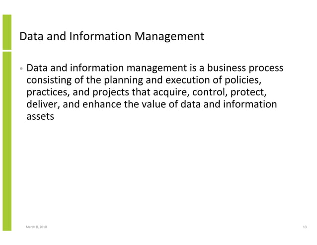 Data, Information And Knowledge Management Framework And The Data ...