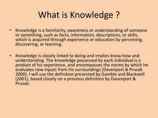 Data information knowledge | PPTX