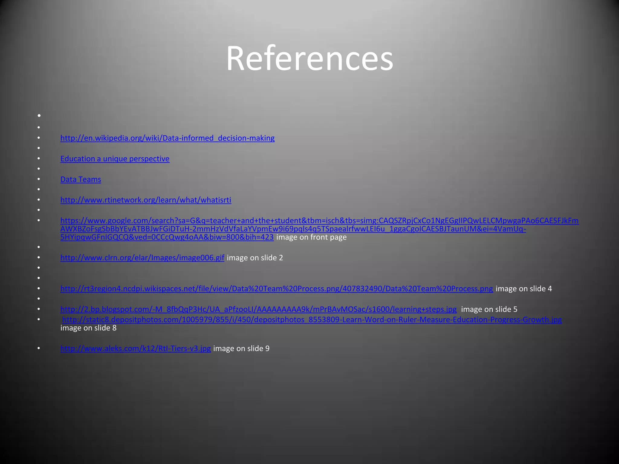 Data Informed Decisions | PPTX