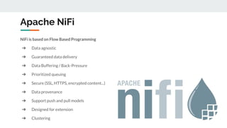 Database ingest with Apache NiFi and MiNiFi | PPT