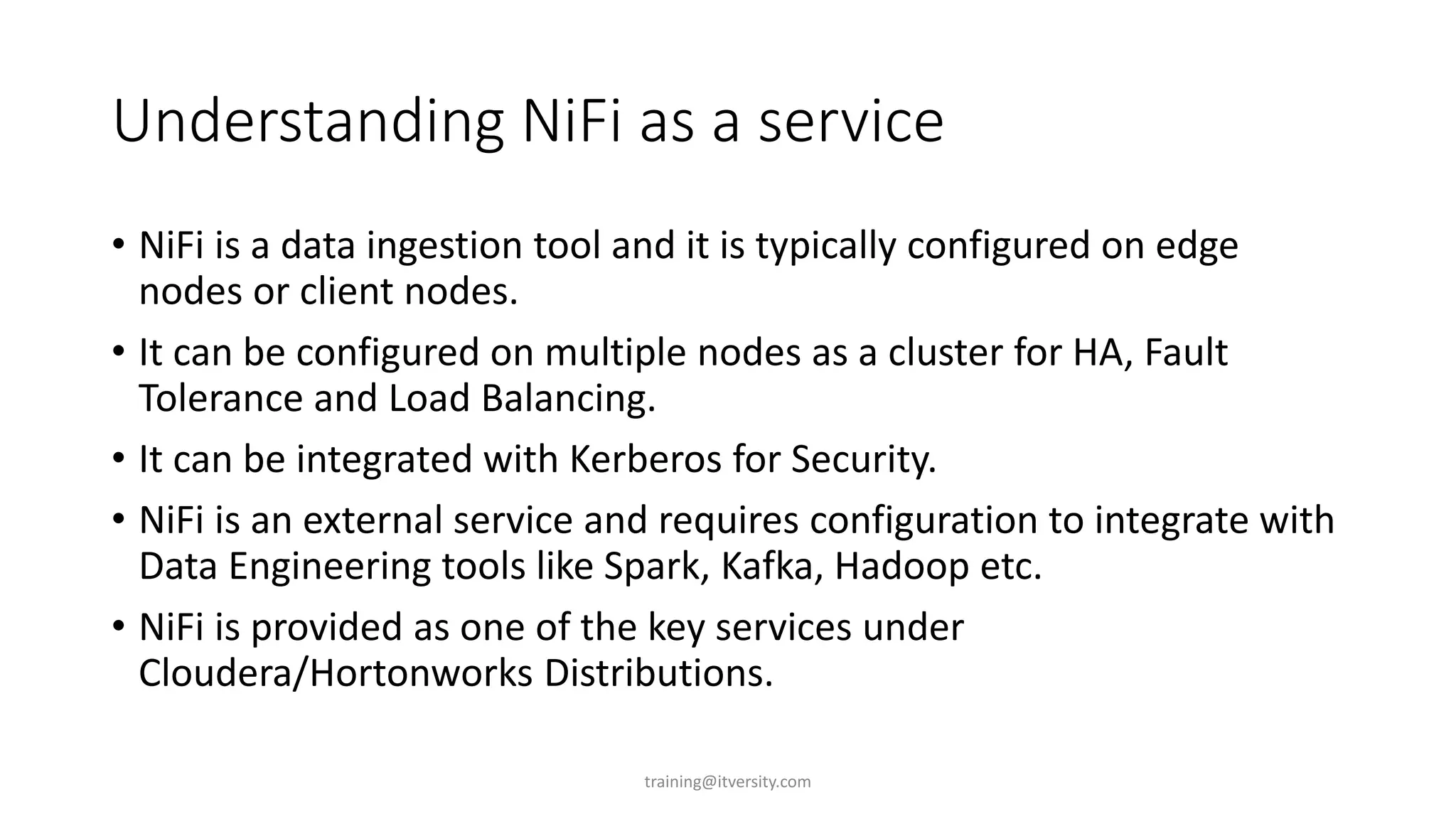 Data ingestion using NiFi - Quick Overview | PPTX