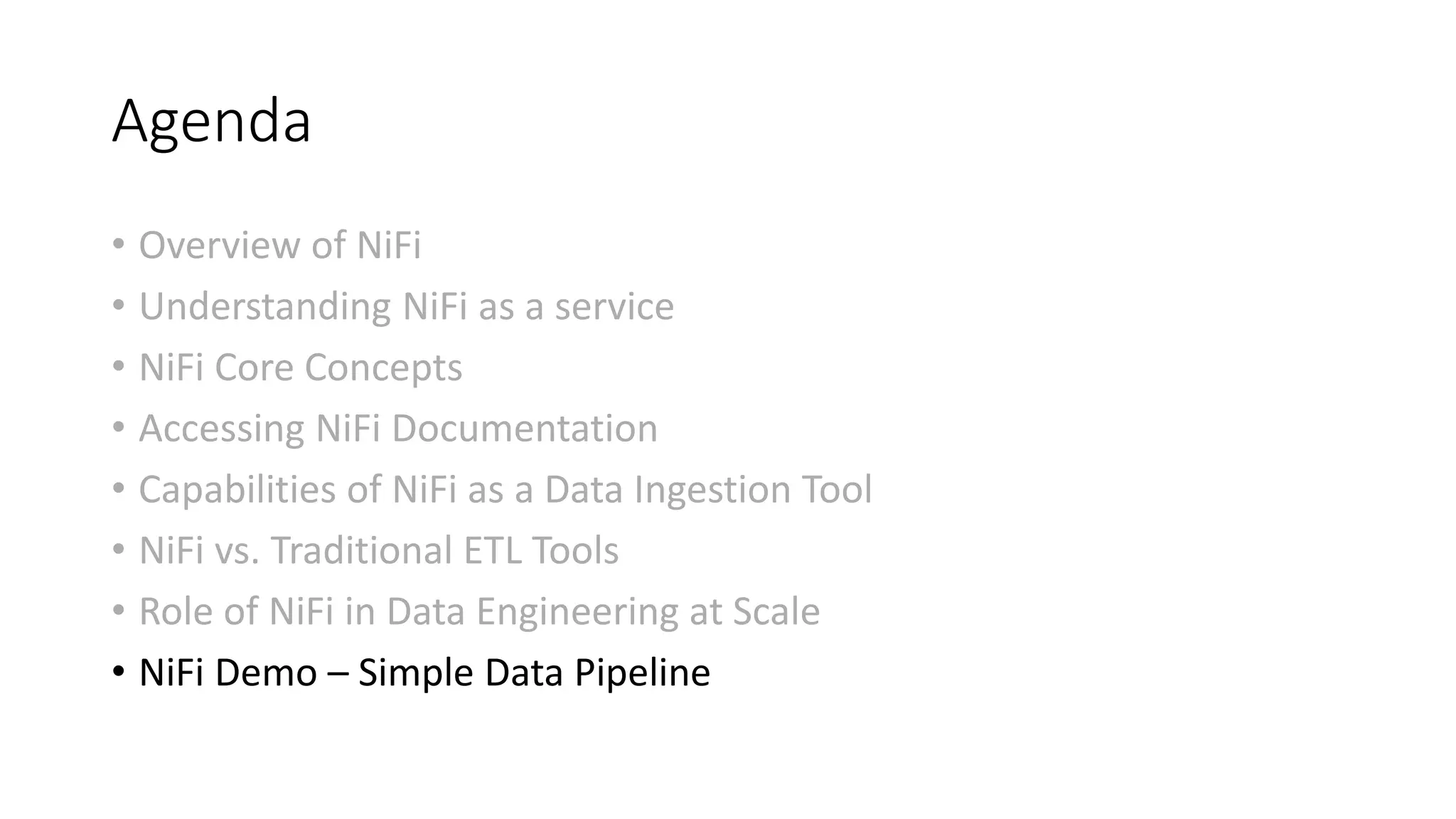 Data ingestion using NiFi - Quick Overview | PPTX