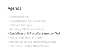 Data ingestion using NiFi - Quick Overview | PPTX