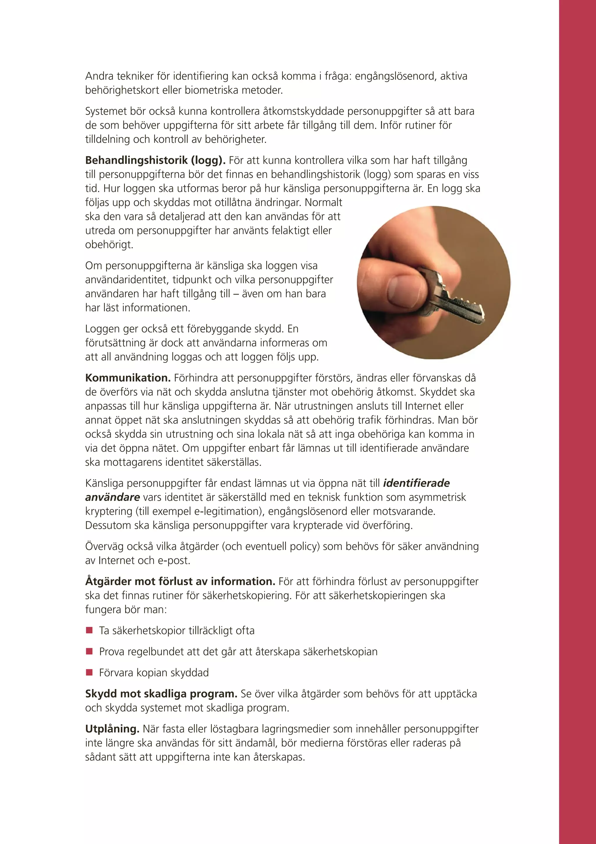 Datainspektionen informationssakerhet | PDF