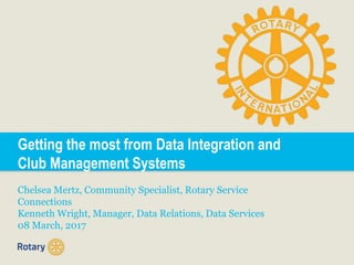 Getting the most from Data Integration and Club Management Systems | PPT