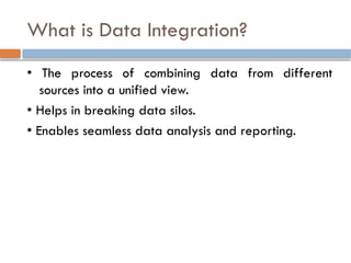 What Is Data Integration and Transformation? | PPTX